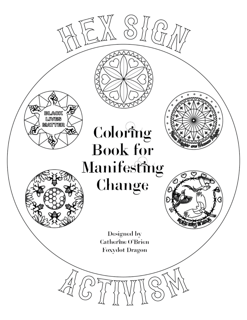 Amish Hex Sign Coloring Page Pages Sketch Coloring Page